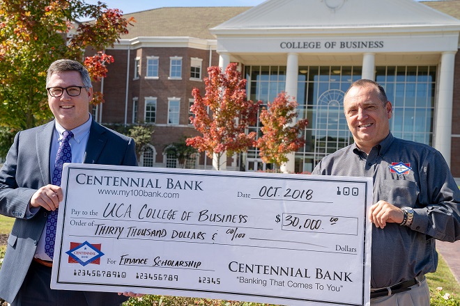 Centennial Bank Gives $30K For Finance Scholarships