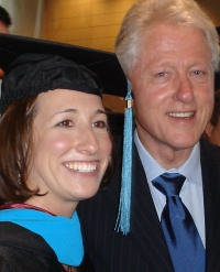 Clinton Speaks at Public Service School's First Graduation